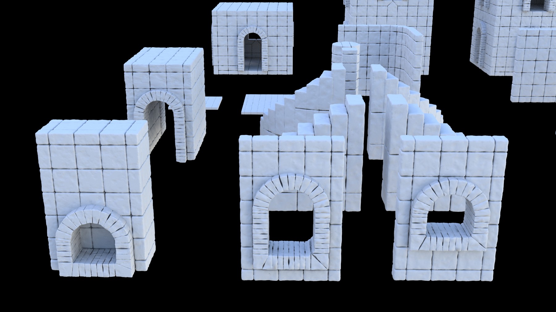 ArtStation - Procedural Rock Castle Models | Resources