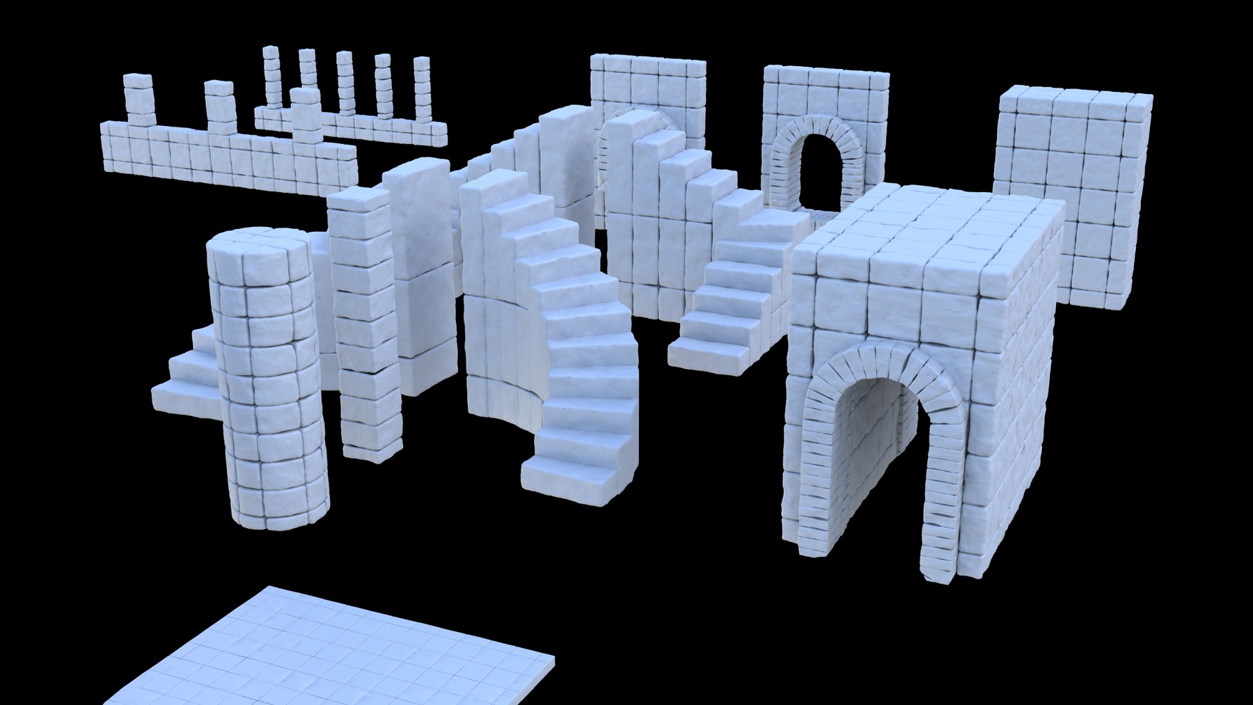 ArtStation - Procedural Rock Castle Models | Resources