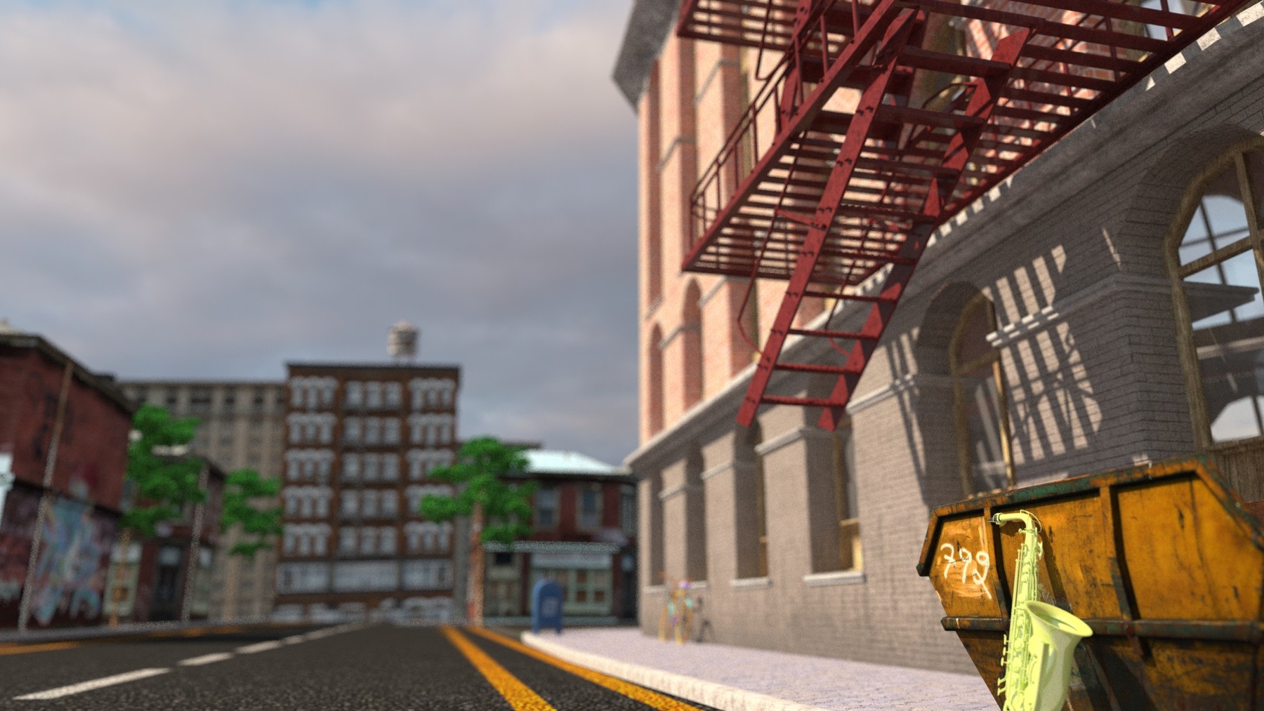 ArtStation - Corner building | Game Assets