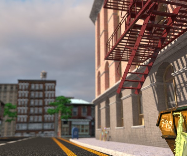 ArtStation - Corner building | Game Assets