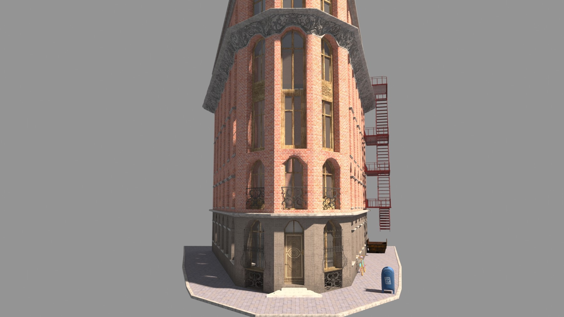 ArtStation - Corner building | Game Assets