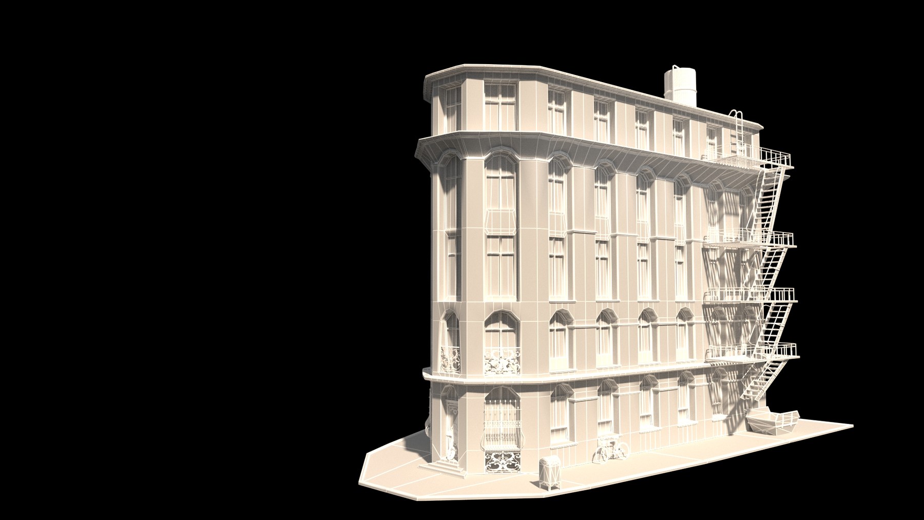 ArtStation - Corner building | Game Assets