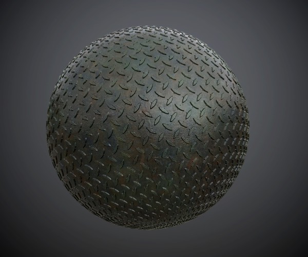 ArtStation - Metal Diamond Plate Army Military Green Rust Dirt Aluminum ...