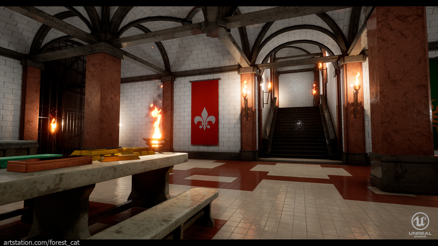 ArtStation - UE4 Modular Palace Dungeon A | Game Assets