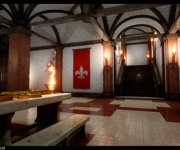 ArtStation - UE4 Modular Palace Dungeon A | Game Assets
