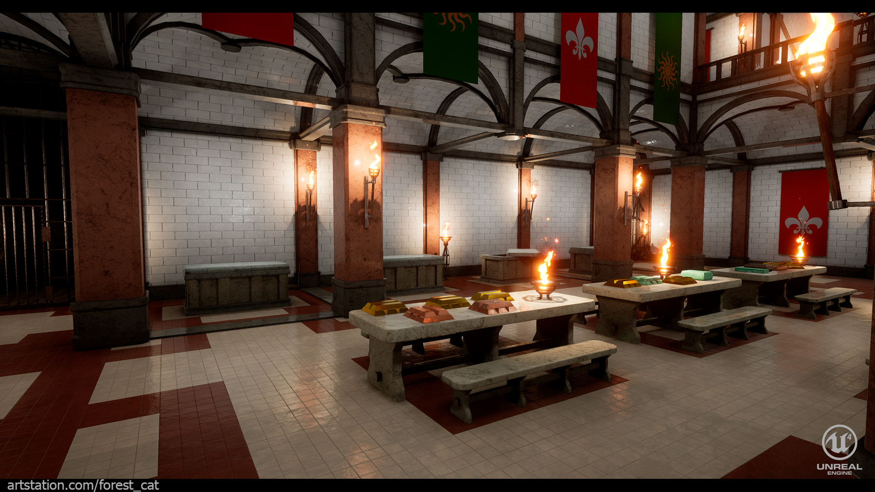 ArtStation - UE4 Modular Palace Dungeon A | Game Assets