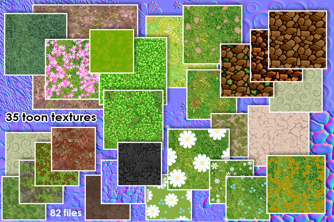 ArtStation - Toon Texture Set | Game Assets