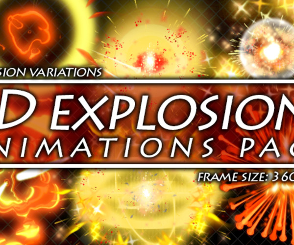 ArtStation - 2D EXPLOSIONS ANIMATIONS PACK | Game Assets