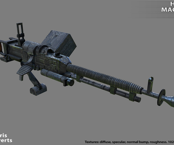 ArtStation - Heavy Machine Gun | Resources