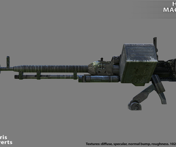 ArtStation - Heavy Machine Gun | Resources