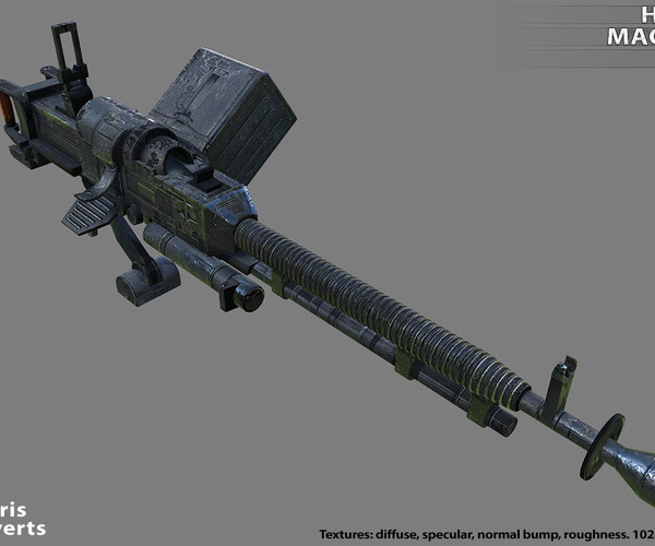 ArtStation - Heavy Machine Gun | Resources