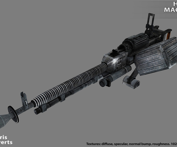 ArtStation - Heavy Machine Gun | Resources