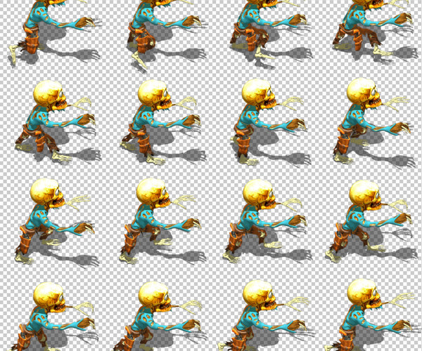 ArtStation - 2D TOON SKELETON | Game Assets