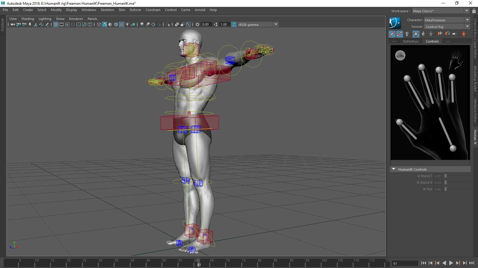 ArtStation - Mike Freeman Human IK Rig | Resources