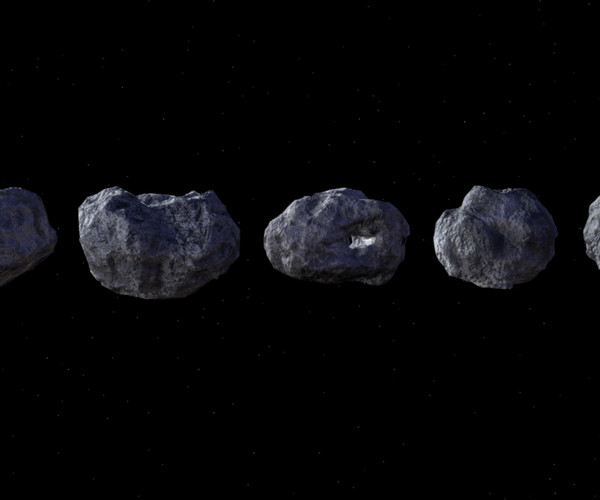 ArtStation - Asteroid Pack - Low-poly 3D model | Resources