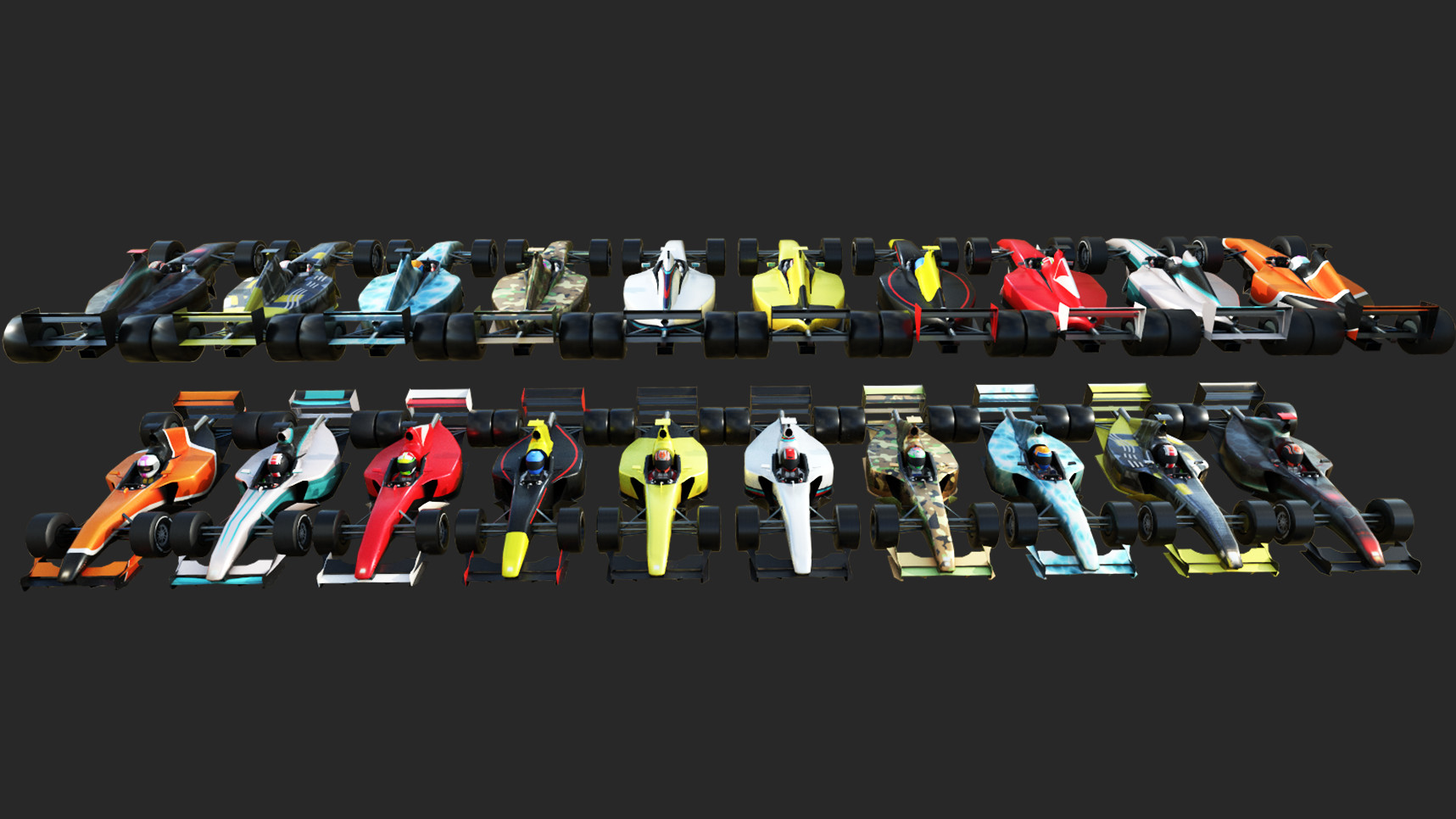 ArtStation - Formula racing cars | Game Assets