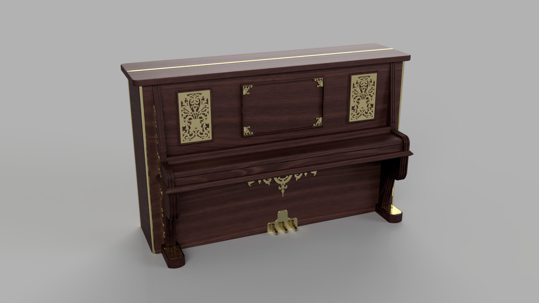 ArtStation - Upright Piano 3D Model | Resources