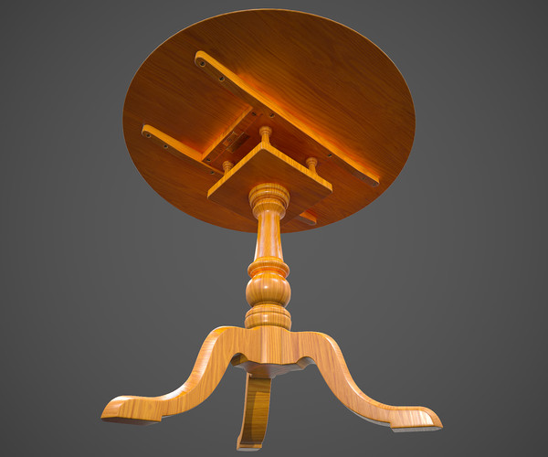 ArtStation - Tilt Top Table - PBR | Game Assets