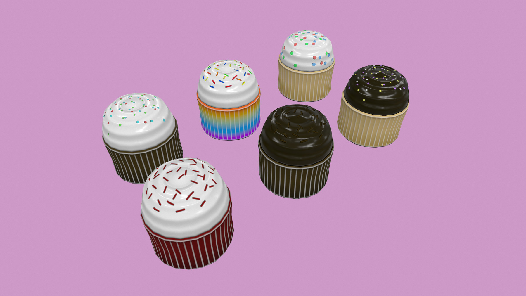 ArtStation - Stylized Cupcake | Game Assets