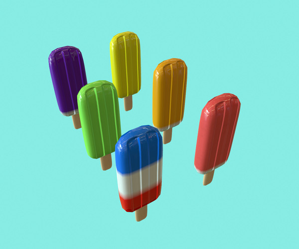 ArtStation - Stylized Ice Pop | Game Assets