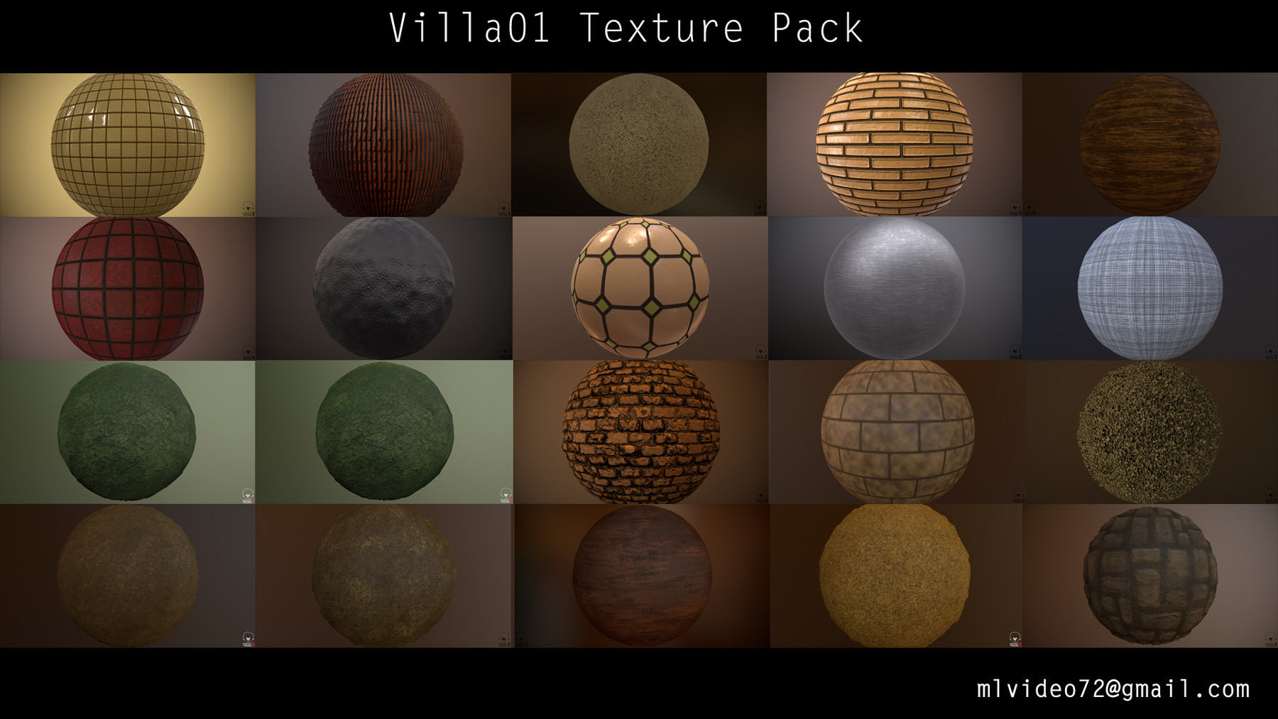 ArtStation - Villa01 Texture Pack | Game Assets