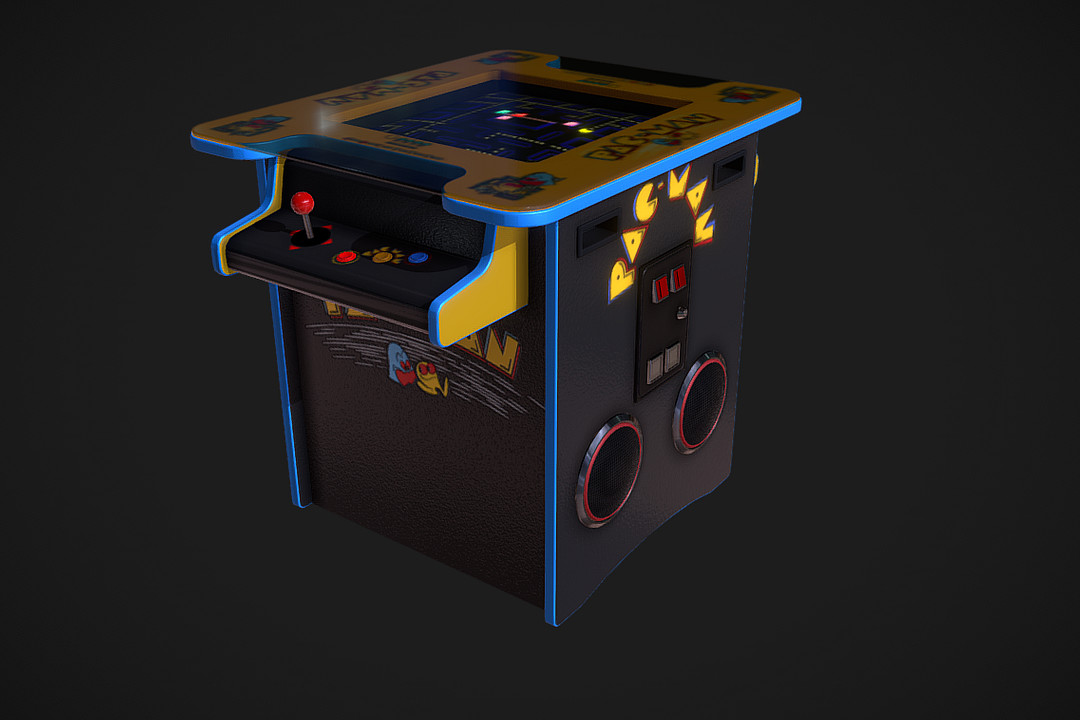 ArtStation - Classic Arcade Game Machine ( Cocktail Table ) | Game Assets
