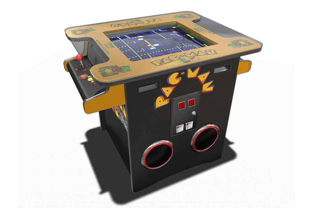 ArtStation - Classic Arcade Game Machine ( Cocktail Table ) | Game Assets