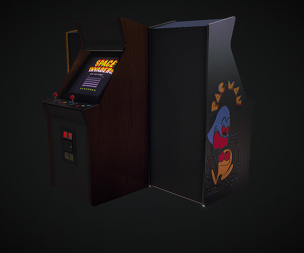 ArtStation - Three Classic Arcade Game Machines | Resources