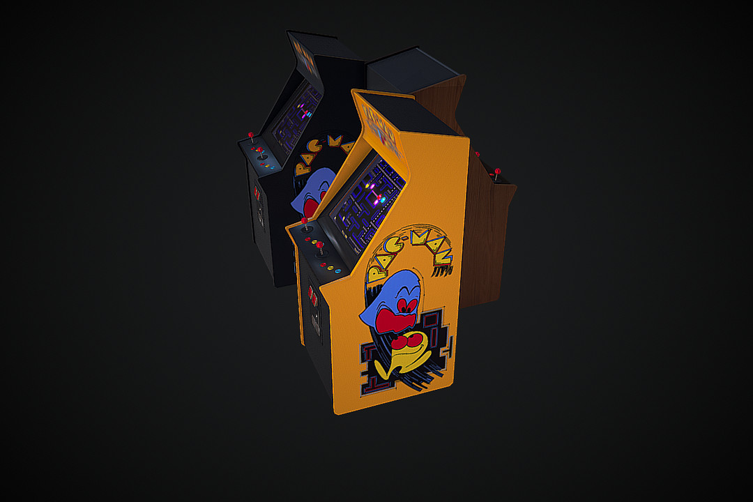 ArtStation - Three Classic Arcade Game Machines | Resources