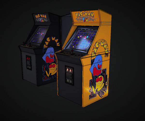 ArtStation - Three Classic Arcade Game Machines | Resources