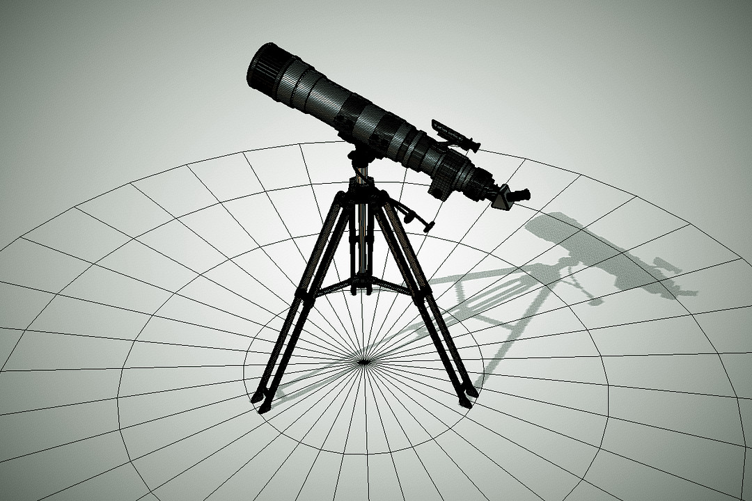 ArtStation - Telescope on Tripod | Resources