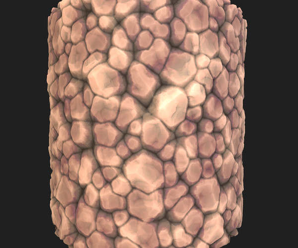 ArtStation - Stylized Ground Rock Substance | Game Assets