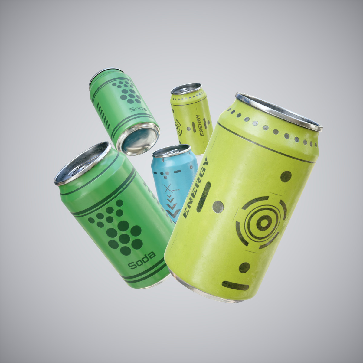 ArtStation - Can Collection for Games | Game Assets