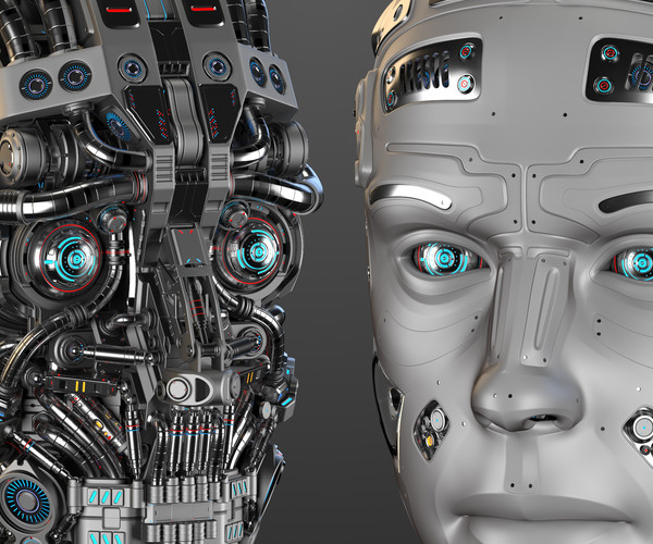 ArtStation - Robot Head Advanced Edition | Resources