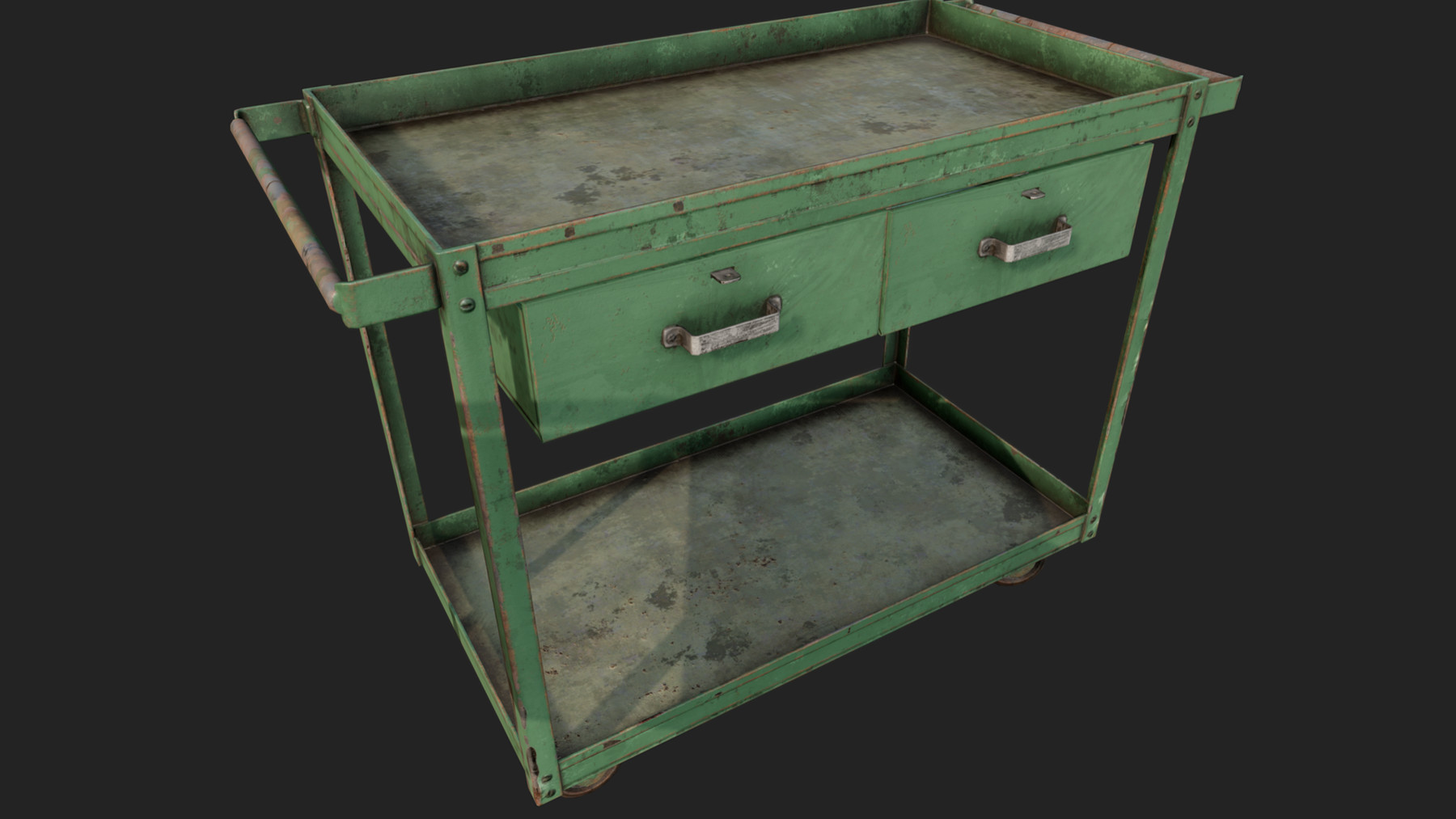 ArtStation - Rusty Push Cart PBR | Game Assets