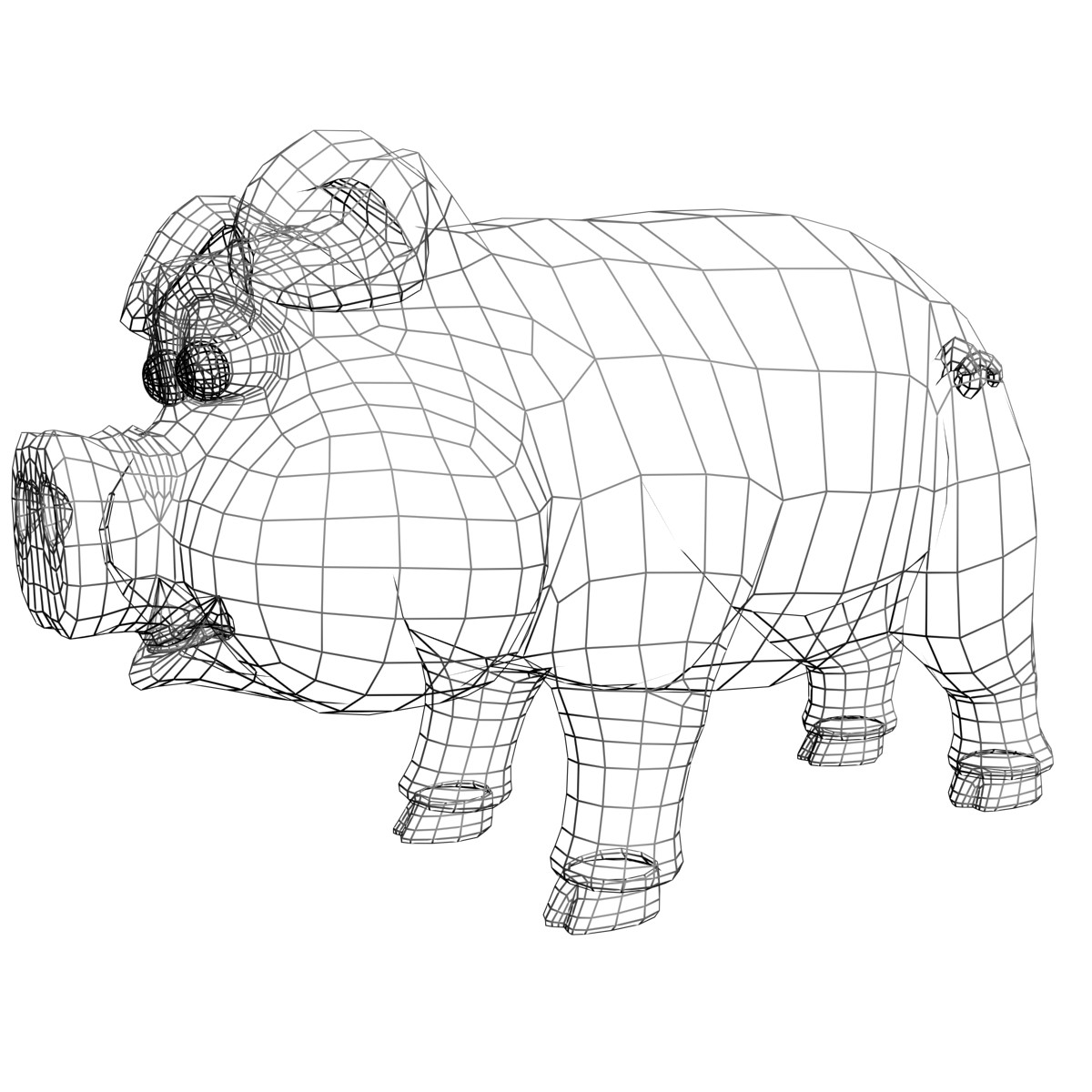 ArtStation - cartoon pig RIGGED | Resources