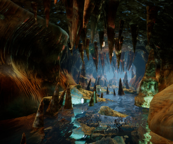 ArtStation - UE4 Cave Environment Scene | Game Assets