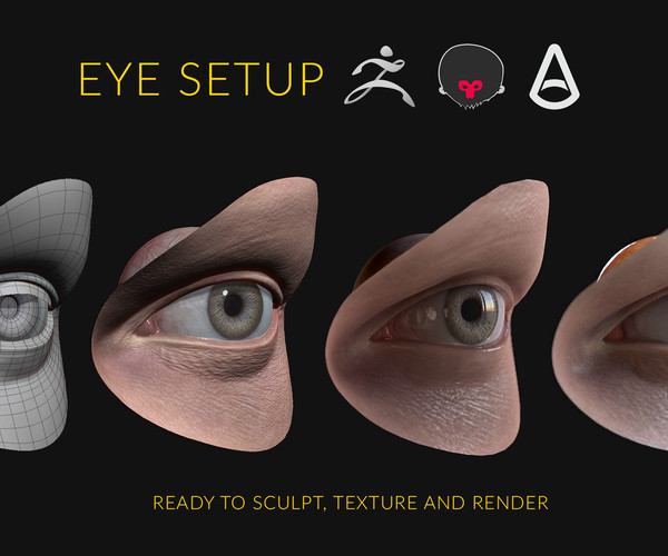 ArtStation - Eye Setup ( for realtime and high render) | Resources