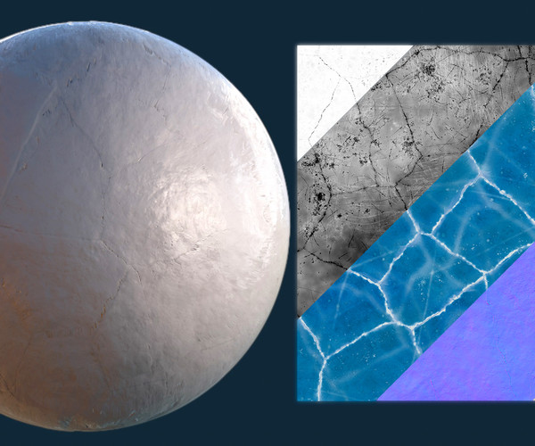 ArtStation - Substance Frozen Ice Lake | Game Assets