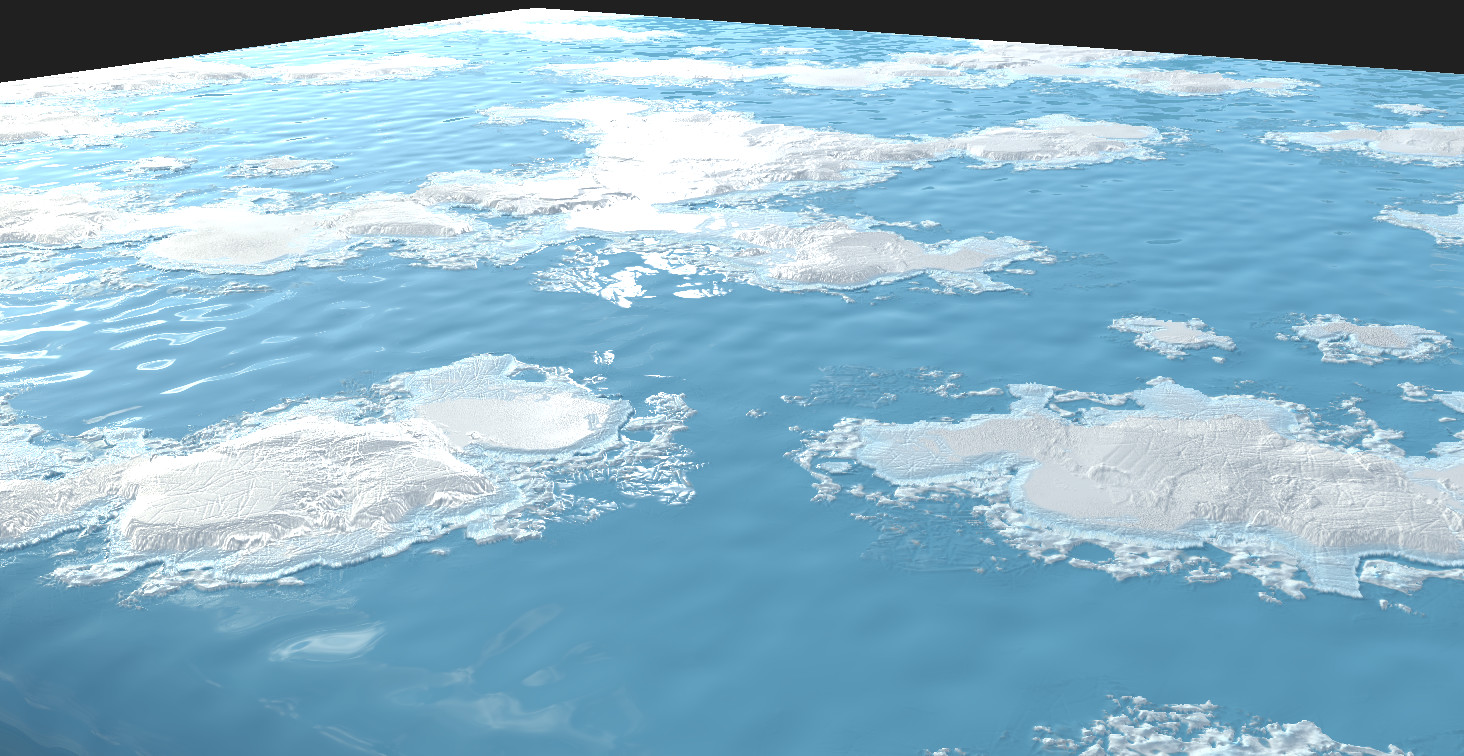 ArtStation - Stylized Animated Procedural Ice Flow Substance | Game Assets