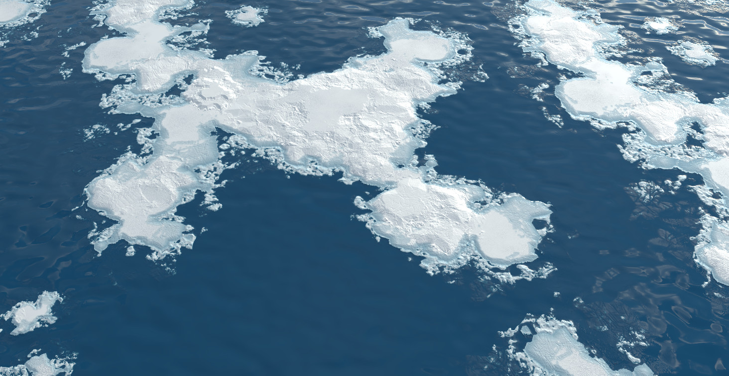 ArtStation - Stylized Animated Procedural Ice Flow Substance | Game Assets