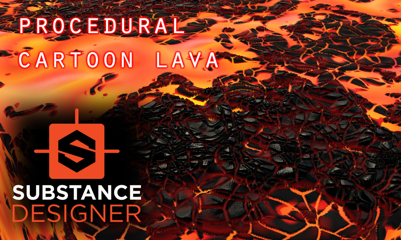 ArtStation - Animated Procedural Cartoon Laval Substance | Game Assets