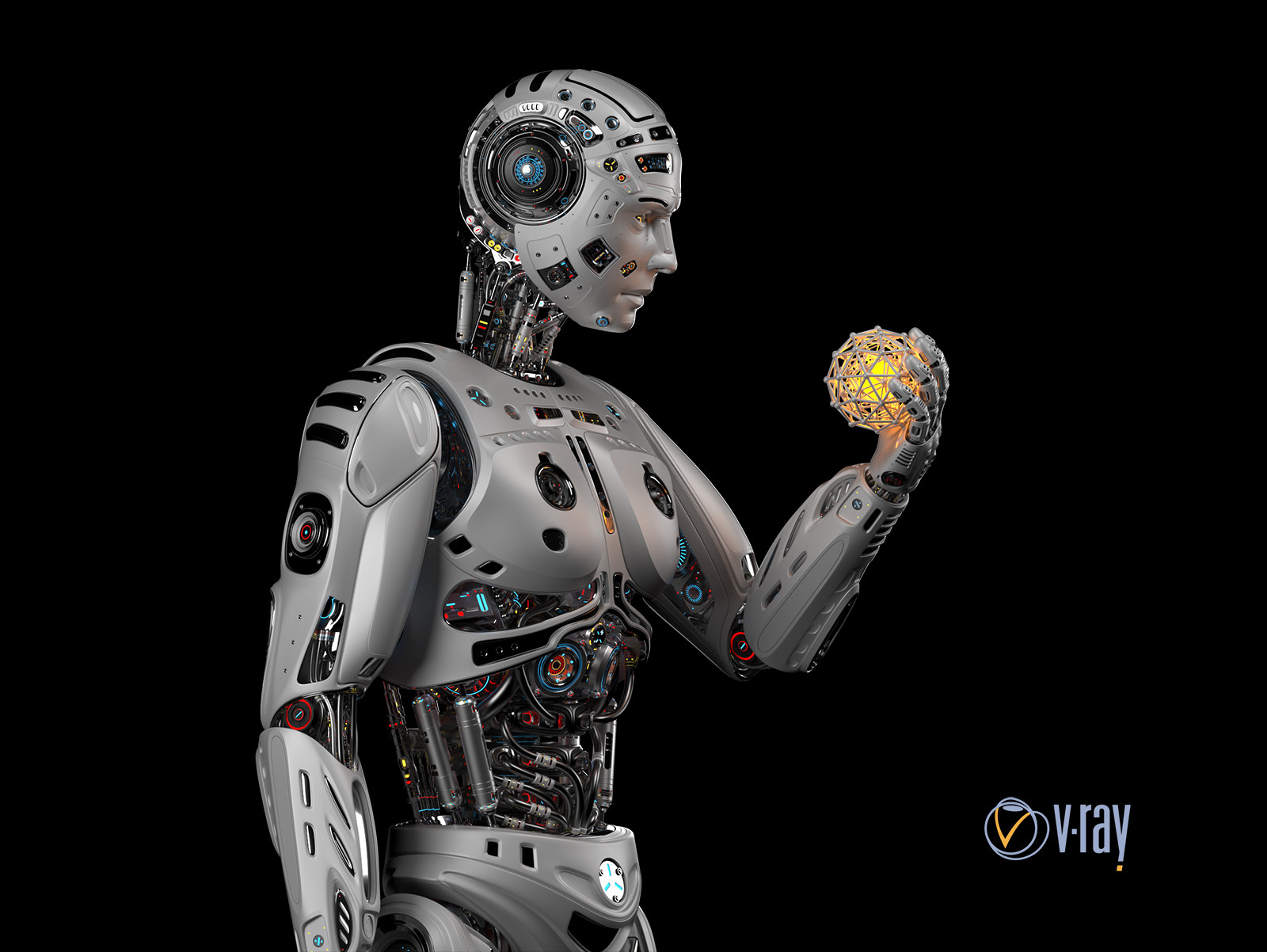 ArtStation - Futuristic Robot Man RIGGED (3ds MAX 2016 and OBJ) | Resources