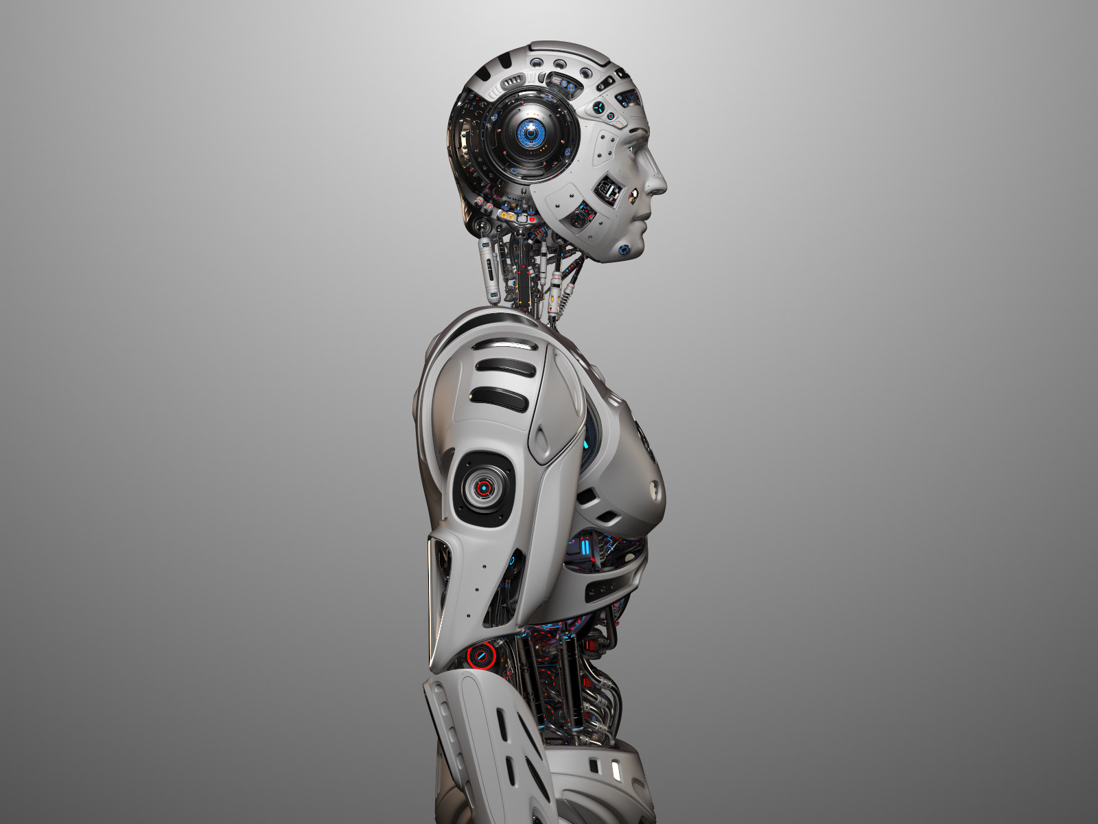 ArtStation - Futuristic Robot Man RIGGED (3ds MAX 2016 and OBJ) | Resources