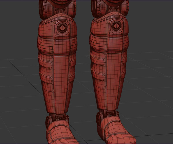 ArtStation - Futuristic Robot Man RIGGED (3ds MAX 2016 and OBJ) | Resources