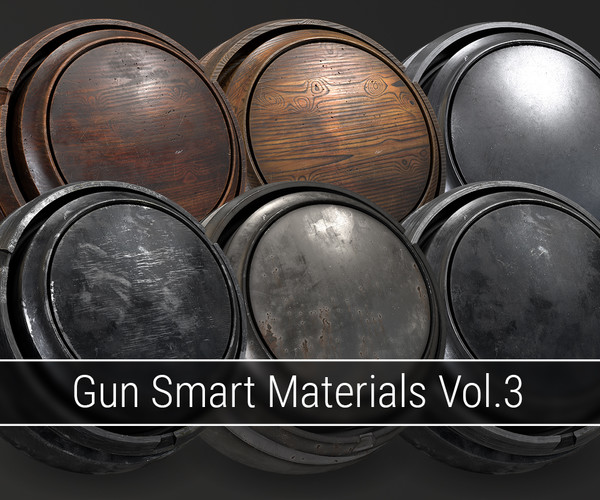 ArtStation - Gun Smart Materials Pack Vol.3 | Resources