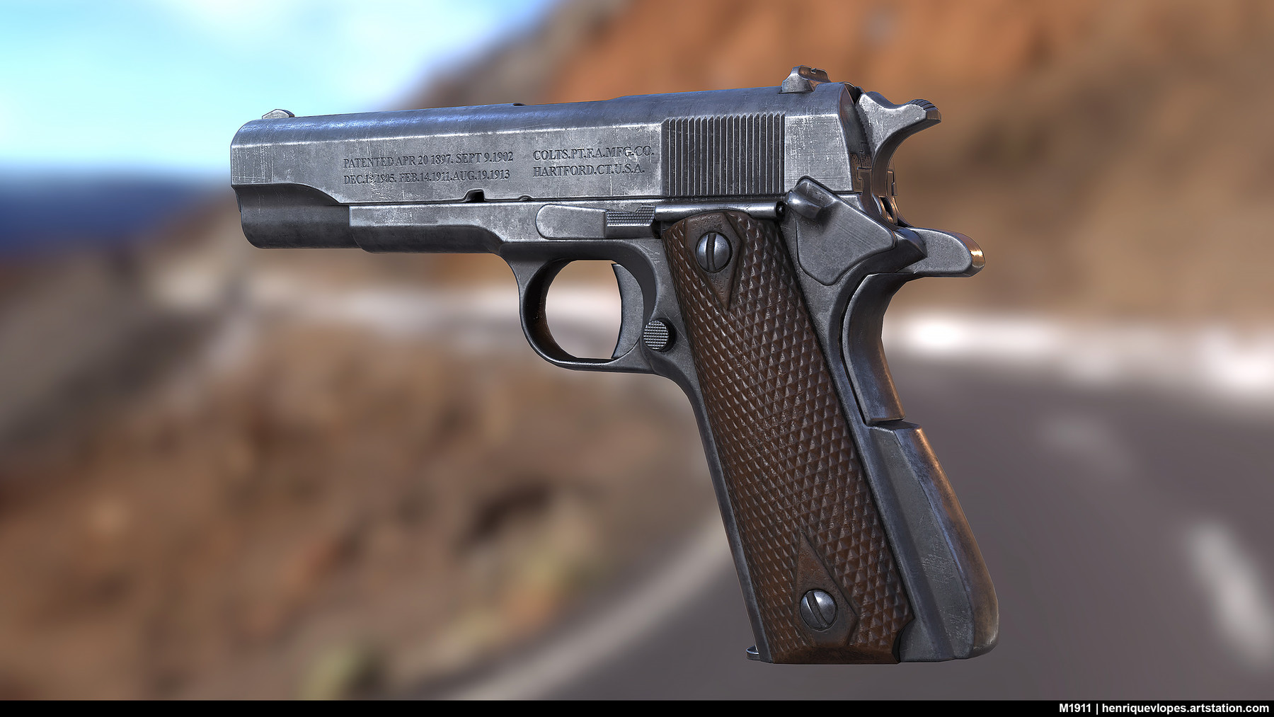 ArtStation - M1911 - Game Ready | Game Assets
