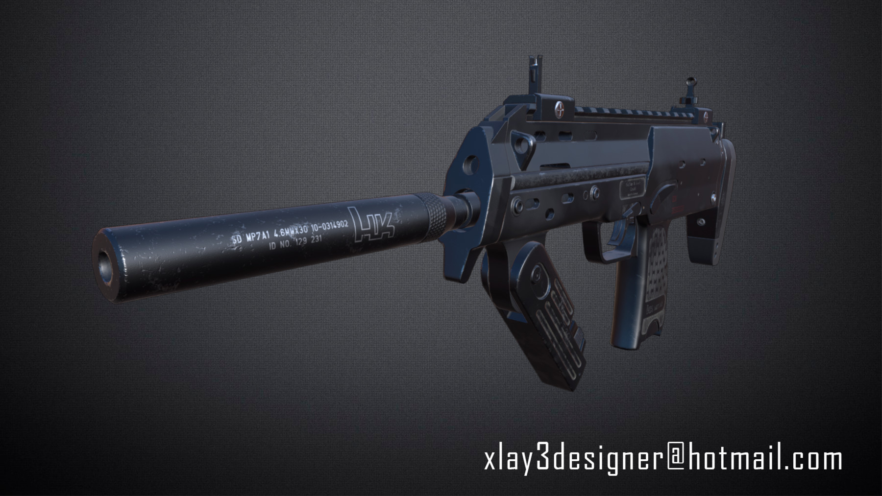 ArtStation - H&K MP7 Gun / Game ready | Game Assets