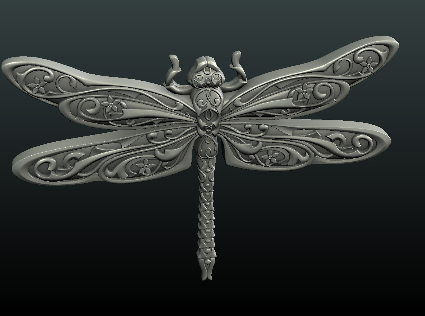 ArtStation - Dragonfly Relief | Resources