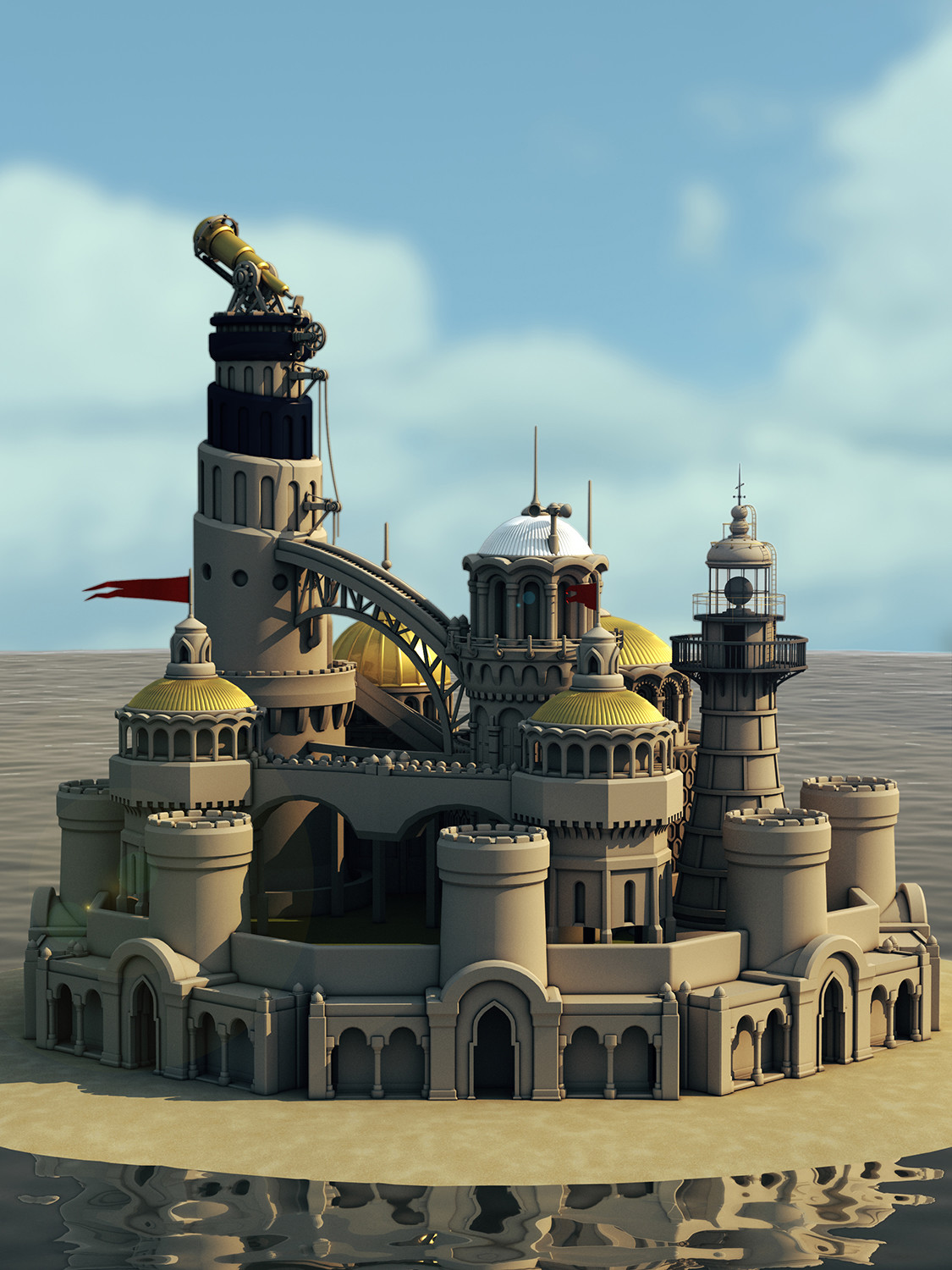 ArtStation - Castle Island 3D model | Resources